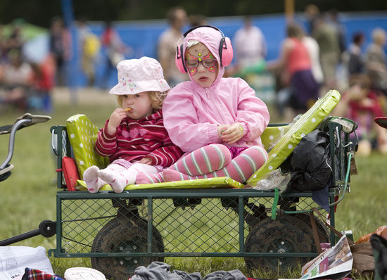 Transport Delight Two Young Festival Goers Editorial Stock Photo ...