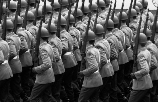 Parade Bundeswehr On 20th Anniversary Founding Editorial Stock Photo ...