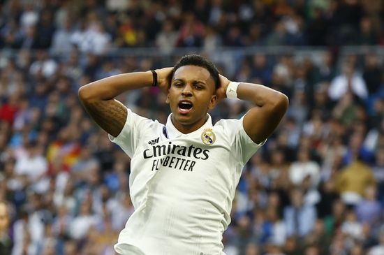 Real Madrids Striker Rodrygo Reacts During Editorial Stock Photo ...