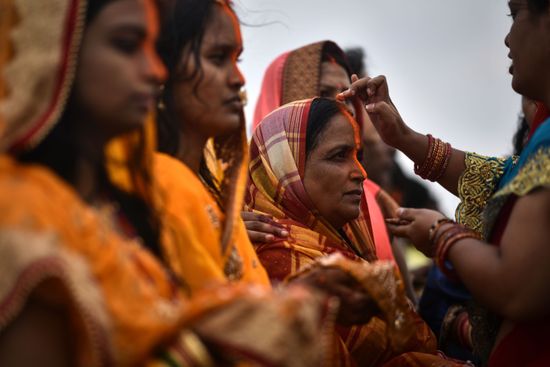 Hindu Devotees Perform Ritual They Worship Editorial Stock Photo ...