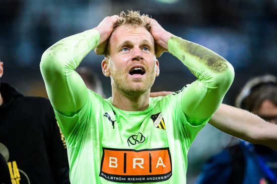 Peter Abrahamsson Bk Celebrates After Match Editorial Stock Photo ...
