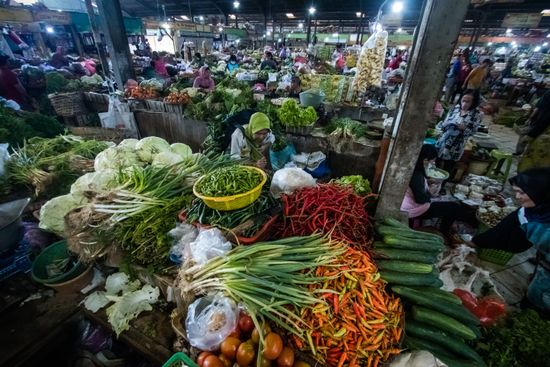 Residents Activities Bandarjo Market Traditional Market Editorial Stock ...