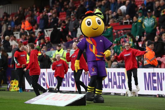Rugbee Tournament Mascot During 2021 Rugby Editorial Stock Photo ...