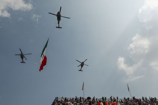 Helicopters Mexican Armed Forces Fly Over Editorial Stock Photo - Stock ...