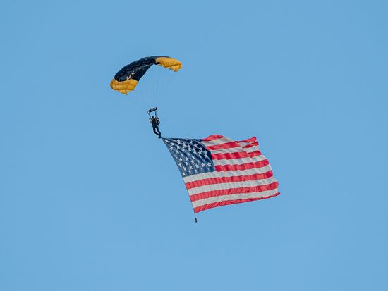 Socom Paracommandos Parachutes Flag United States Editorial Stock Photo ...