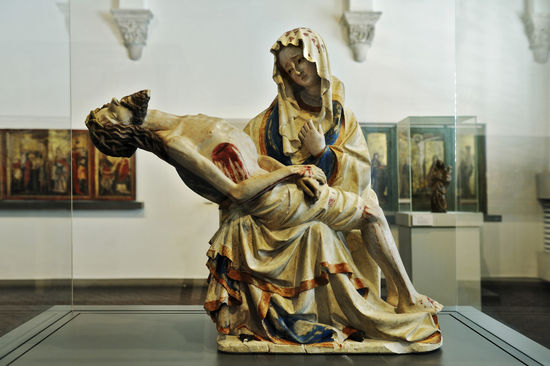 Pieta Virgin Mary Cradling Dead Body Editorial Stock Photo - Stock ...