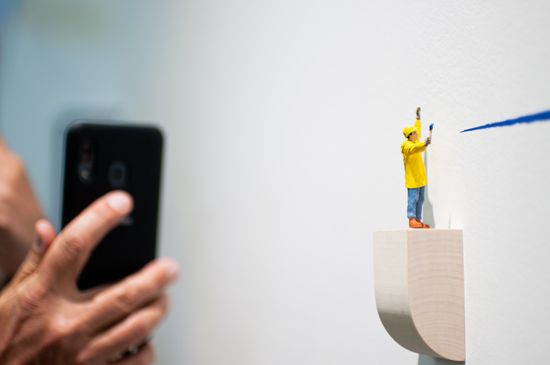People Visit Bogotas International Art Fair Editorial Stock Photo ...