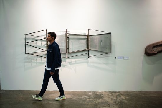 People Visit Bogotas International Art Fair Editorial Stock Photo ...