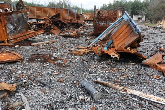 Base Destroyed Russian Military Equipment Pictured Editorial Stock ...