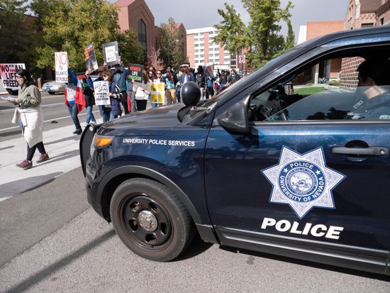 University Police Services Vehicle Law Enforcement Editorial Stock ...