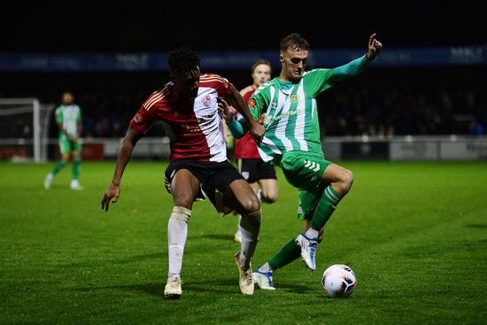 Rohan Ince Woking Jamie Andrews Yeovil Editorial Stock Photo - Stock ...
