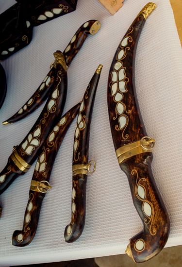 Ottoman Turkish Style Daggers Mother Pearl Editorial Stock Photo ...