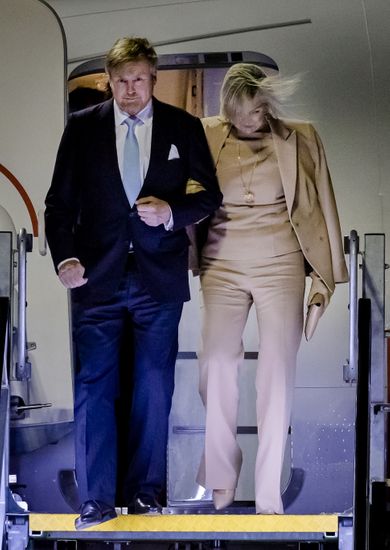 King Willemalexander Queen Maxima Disembark Government Editorial Stock ...