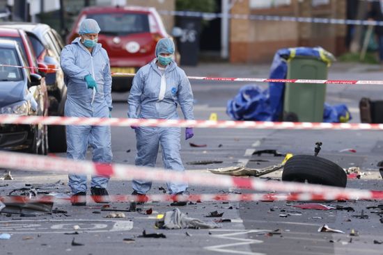 Police Forensics Officers Look Evidence On Editorial Stock Photo ...