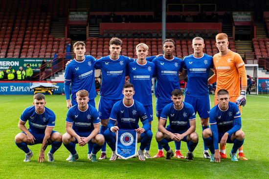 Rangers Line Prematch Team Photo Editorial Stock Photo - Stock Image ...