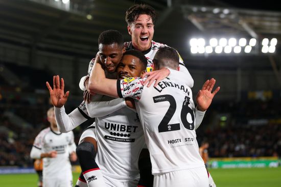 Chuba Akpom Celebrates Scoring Boros First Editorial Stock Photo ...