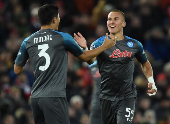 Napolis Leo Ostigard R Celebrates Minjae Editorial Stock Photo - Stock ...