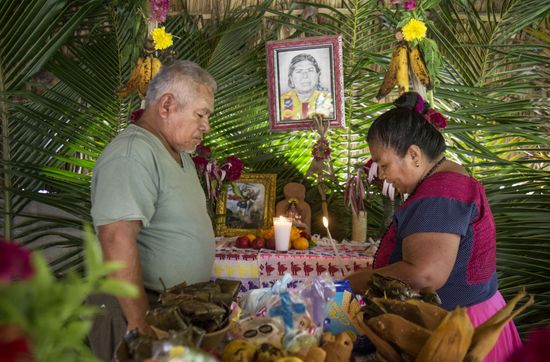 Indigenous People Arrange Offerings Memory Their Editorial Stock Photo ...