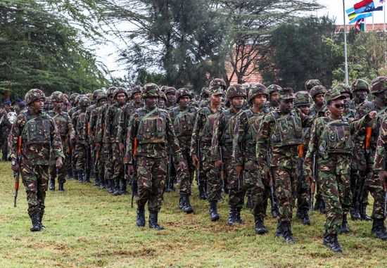 Kenya Defence Forces Kdf Soldiers Parade Editorial Stock Photo - Stock ...