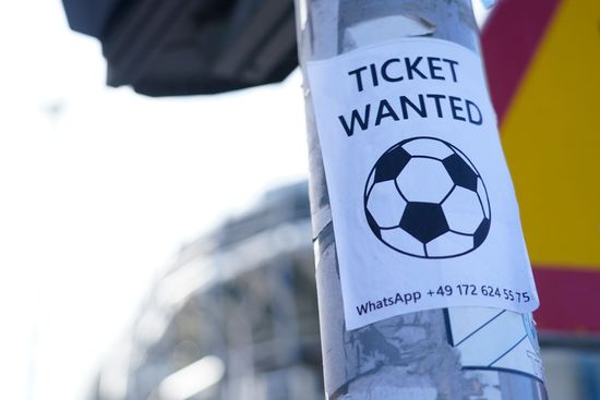 Ticket Wanted Display Outside Santiago Bernabeu Editorial Stock Photo ...