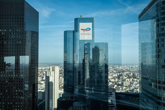 Towers French Oil Company Totalenergies La Editorial Stock Photo ...