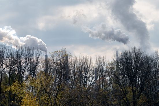 Pollution Miami Fort Power Station Seen Editorial Stock Photo - Stock ...
