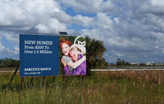 Sign Advertising New Homes Seen Babcock Editorial Stock Photo - Stock ...
