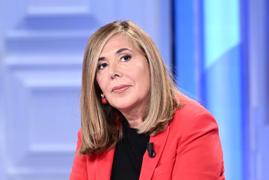 Maria Latella Attends Raiuno Italian Tv Editorial Stock Photo - Stock ...