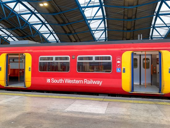 South Western Railway Train Waterloo Railway Editorial Stock Photo ...