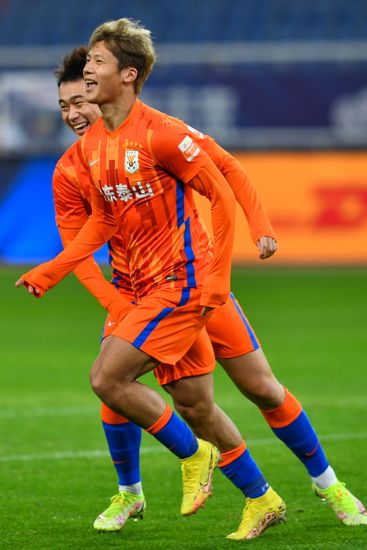 Chen Pu Front Shandong Taishan Celebrates Editorial Stock Photo - Stock ...