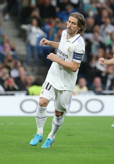 Celebration Goal Luka Modric Real Madrid Editorial Stock Photo - Stock ...
