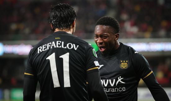 Anderlechts Lior Refaelov Celebrates After Scoring Editorial Stock ...