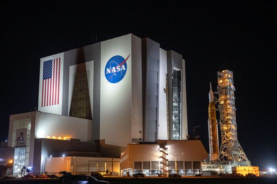 Sls Rocket Orion Capsule Part Artemis Editorial Stock Photo - Stock ...