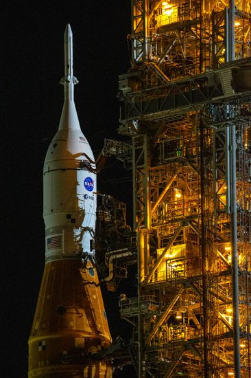 Sls Rocket Orion Capsule Part Artemis Editorial Stock Photo - Stock ...