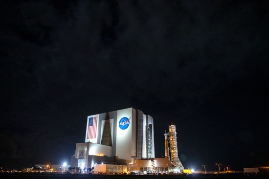 Sls Rocket Orion Capsule Part Artemis Editorial Stock Photo - Stock ...