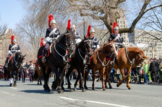 Group Soldiers Ride Horses City Street Editorial Stock Photo - Stock ...