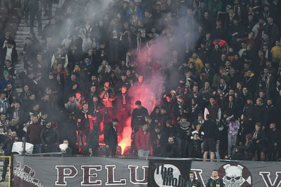 Fans Cfr Cluj During Uefa Europa Editorial Stock Photo - Stock Image ...