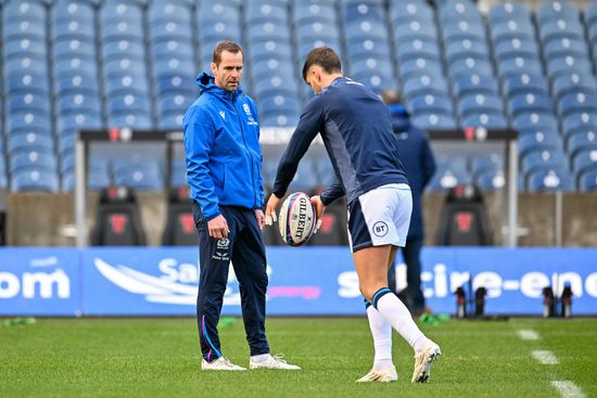 Scotland Kicking Coach Chris Paterson Watches Editorial Stock Photo ...