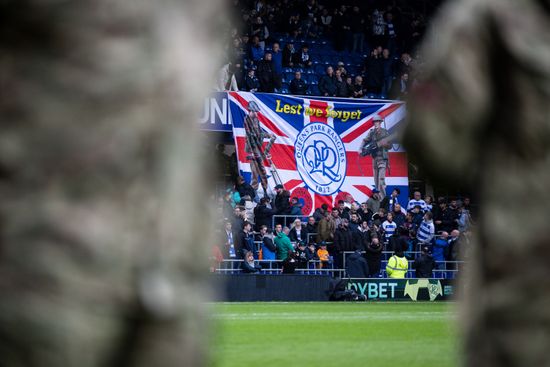 Qpr Fans Flag Remembrance Day Editorial Stock Photo - Stock Image ...