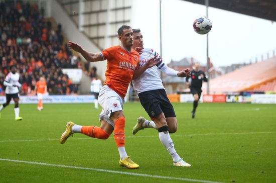 Blackpools Jerry Yates Dan Potts Luton Editorial Stock Photo - Stock ...