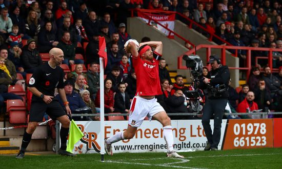 Ben Tozer Wrexham Takes Long Throw Editorial Stock Photo - Stock Image ...