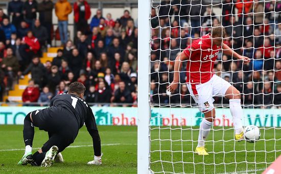 Sam Dalby Wrexham Scores Goal Make Editorial Stock Photo - Stock Image ...