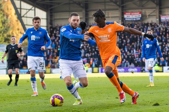 Rabbi Matondo Rangers On Ball During Editorial Stock Photo - Stock ...