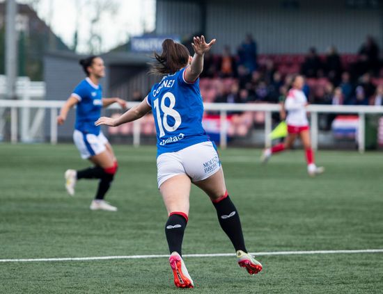 Rangers Womens Midfielder Chelsea Cornet Celebrates - Foto de stock de ...