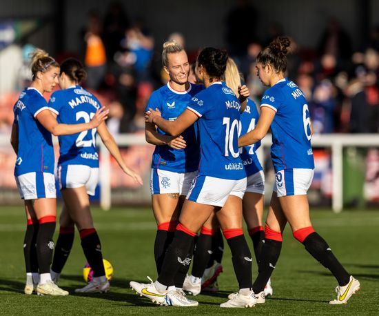 Rangers Womens Forward Kayla Mccoy Celebrates Editorial Stock Photo ...