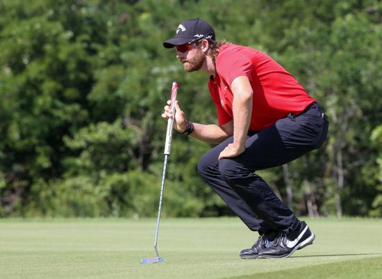 American Golfer Patrick Rodgers Action During Editorial Stock Photo ...