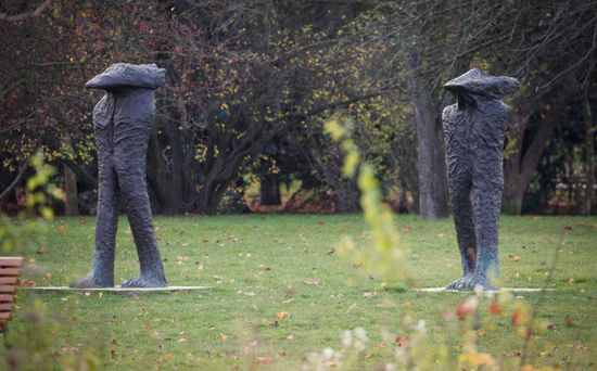 Sculptures Zinaxin Dolacin By Magdalena Abakanowicz Editorial Stock ...