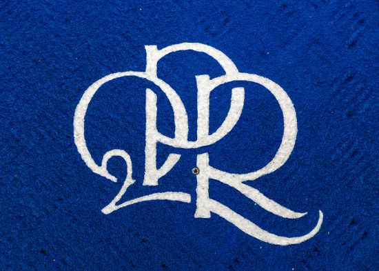 Retro Qpr Crest Painted On Steps Editorial Stock Photo - Stock Image ...