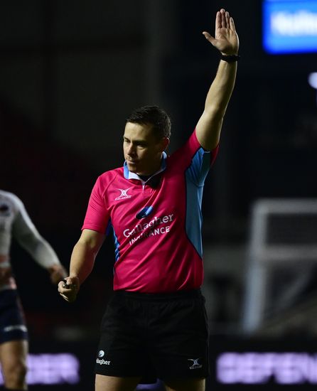 Referee Jack Makepeace During Gallagher Premiership Editorial Stock ...