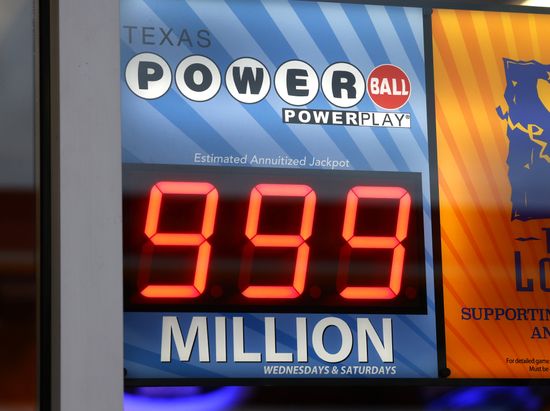 Sign Powerball Lottery On Display Gas Editorial Stock Photo - Stock ...